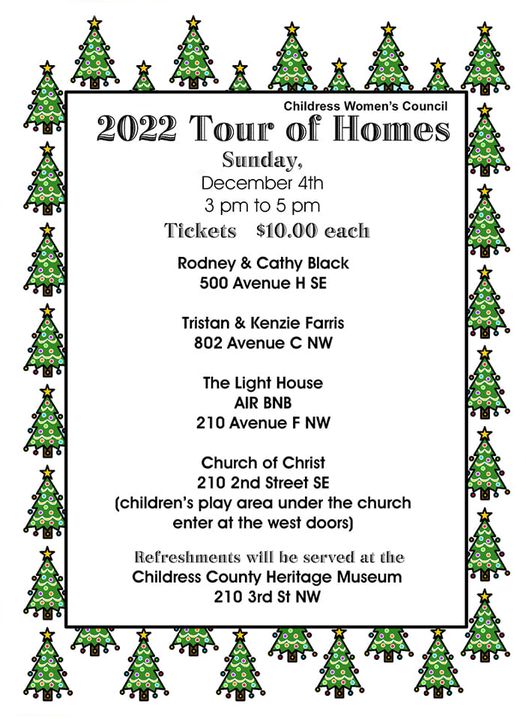 CWC’s Tour of Homes set to sparkle on Sunday – The Childress News